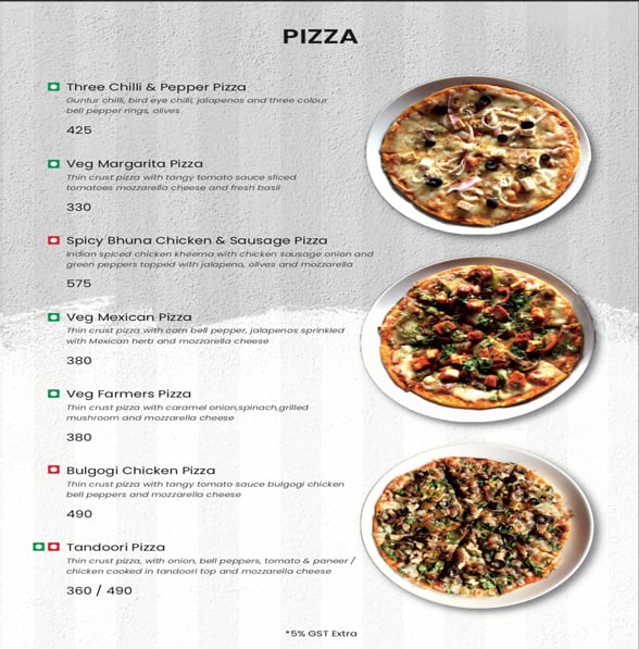 Menu at Café PETER, Pune, Karve Rd