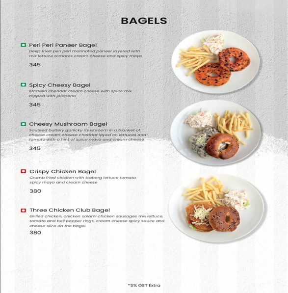 Menu at Café PETER, Pune, Karve Rd