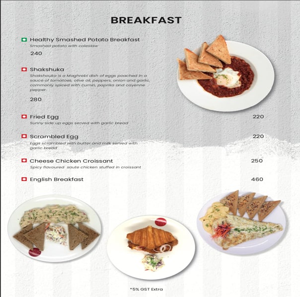 Menu at Café PETER, Pune, Karve Rd