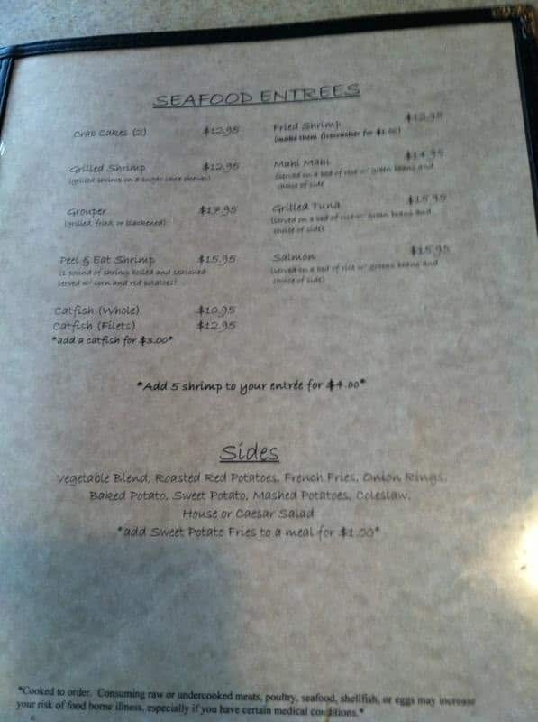 Menu at Bonnie Blue House pub & bar, Bainbridge