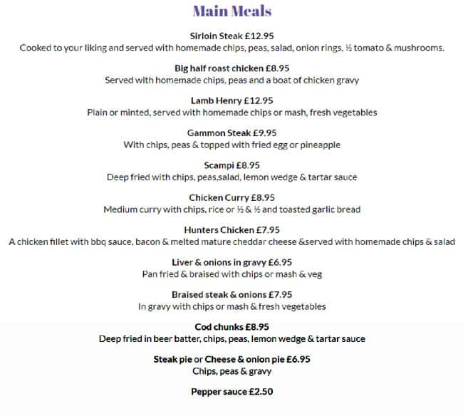 Menu at The Old Bank Restaurant Bar, Fleetwood