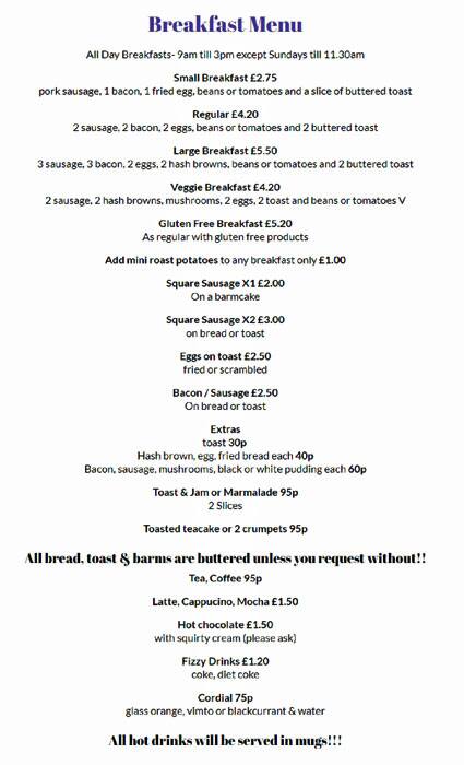 Menu at The Old Bank Restaurant Bar, Fleetwood