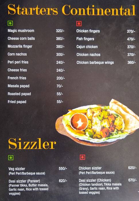 Menu at 360 Degree - The Revolving Fine Dine Restaurant, Pune