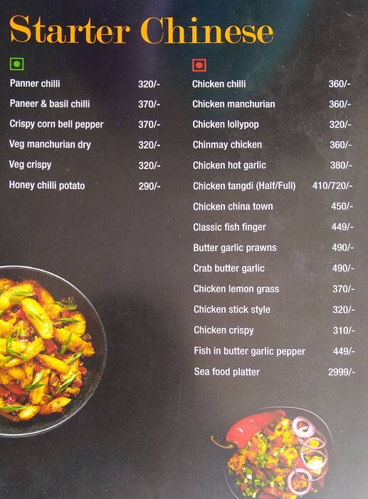 Menu at 360 Degree - The Revolving Fine Dine Restaurant, Pune