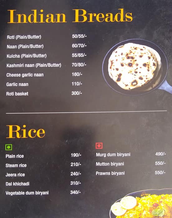 Menu at 360 Degree - The Revolving Fine Dine Restaurant, Pune