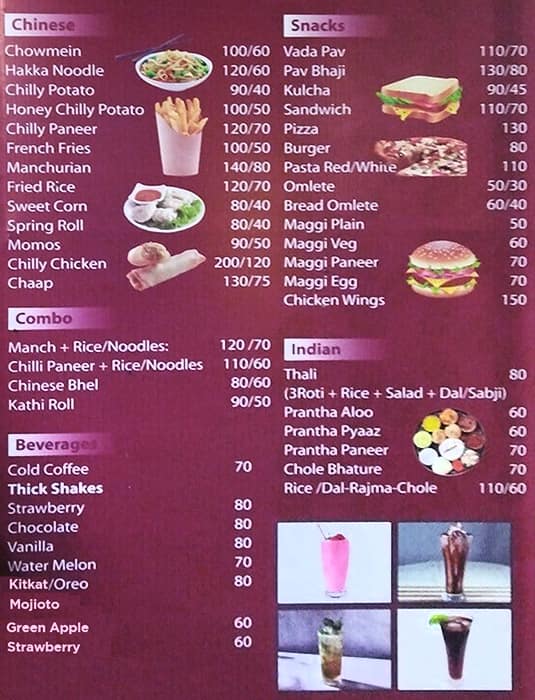 Menu of Flavour Buds, Sector 49, Gurgaon