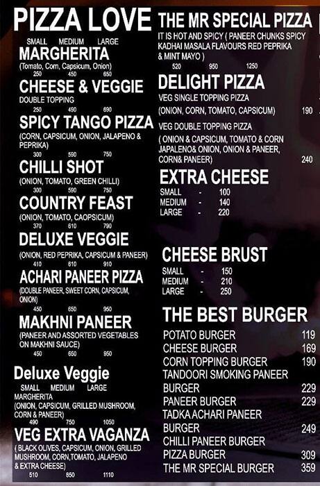 Menu of The Milkraaj Cafe, Pallavpuram, Meerut