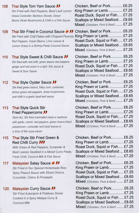 Menu at Wok U Like restaurant, Worcester Park, 559 London Rd
