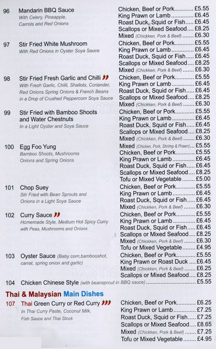 Menu at Wok U Like restaurant, Worcester Park, 559 London Rd