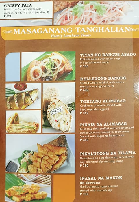 Menu at Via Mare - Makati restaurant, Makati