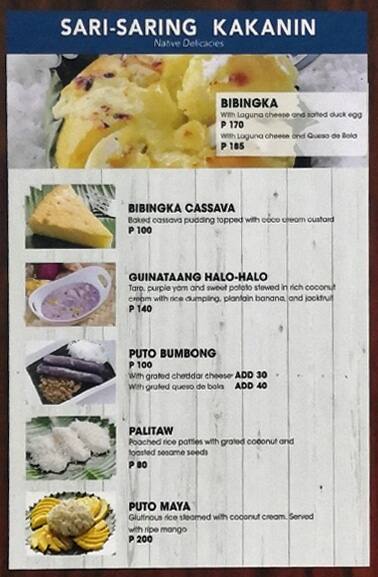 Menu at Cafe Via Mare, San Juan, J332+9MG