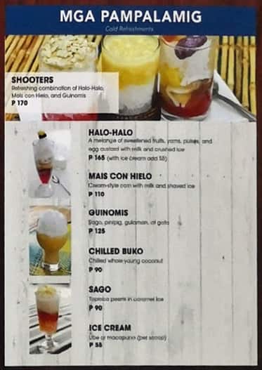 Menu at Cafe Via Mare, San Juan, J332+9MG