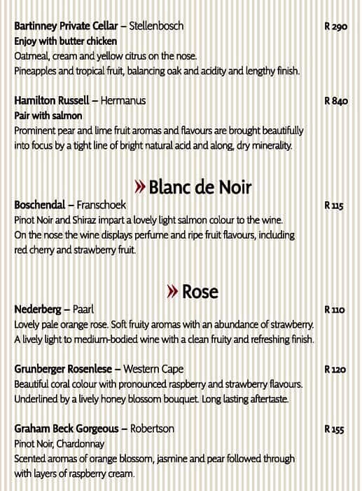 Menu at The Meat Company restaurant, Randburg, Palazzo Ln