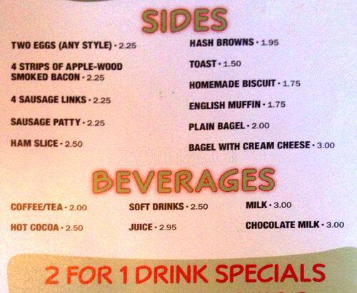 Menu at Tailgate Tavern & Grill pub & bar, Parker