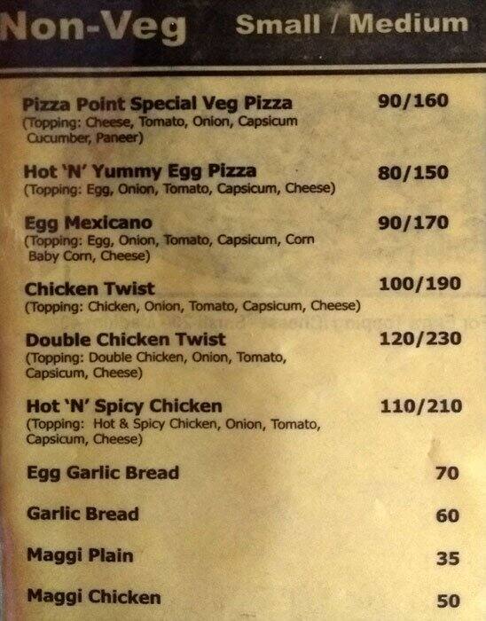 Pizza Point Menu, Menu for Pizza Point, Qutab Institutional Area, New ...