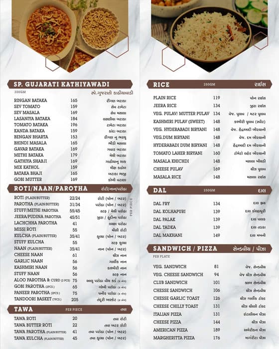 Menu at The Cube - Hotel Flora, Ahmedabad