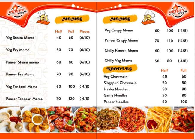 Menu at Crispy Hub, Delhi, School
