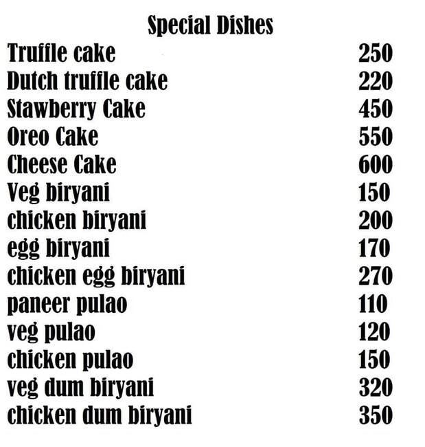 Menu of Cake Lab, Dadar East, Mumbai