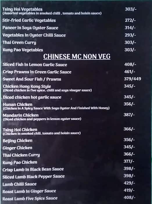 Menu at Sunny Restaurant & Bar, Mumbai, Apna Bazar Rd