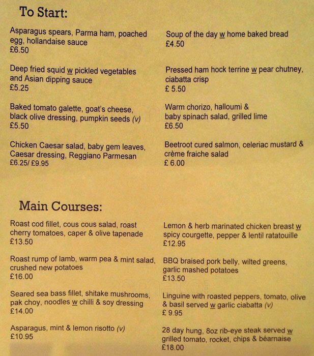 The Hampton Restaurant - Antoinette Hotel Menu - Zomato UK