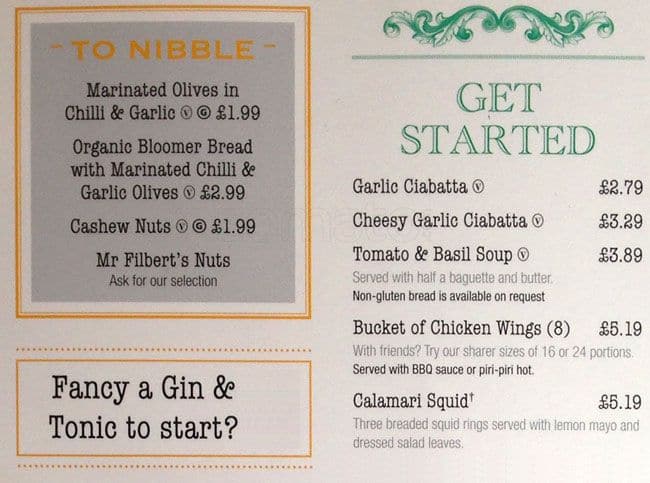 Menu at The Archers pub & bar, Romford, 194-204 Main Road