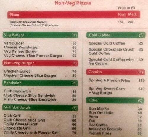 Menu at Pizza Place, Pune, Shop No. A - 06