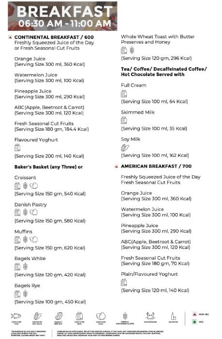 Menu of Latest Recipe - Le Méridien Kochi, Marad, Kochi