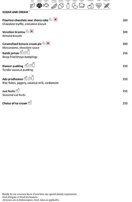 Menu at Latest Recipe at Le Meridien Kochi, Kochi, Le Meridien Kochi