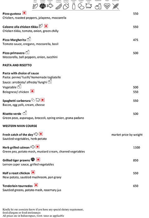 Menu at Latest Recipe at Le Meridien Kochi, Kochi, Le Meridien Kochi