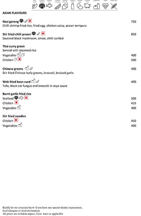 Menu at Latest Recipe at Le Meridien Kochi, Kochi, Le Meridien Kochi