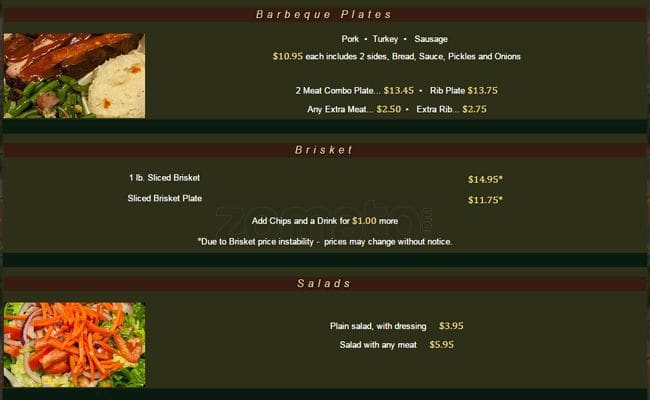 Menu at Midway BBQ, Katy