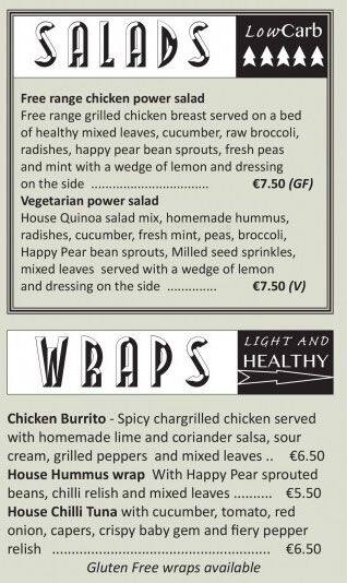 Menu at Olive Cafe & Deli, Skerries