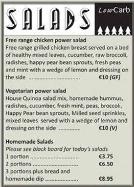 Menu at Olive Cafe & Deli, Skerries