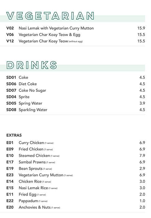 Menu at PappaRich QV restaurant, Melbourne, Shop 11