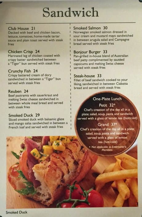 Bonjour Garden Intermark Menu | Fasci Garden