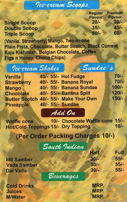 Menu at Big Chow Xpress, New Delhi, Shop 351/2