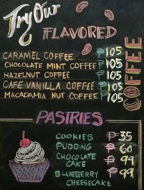 Menu at Aijika Travel Cafe, Quezon City