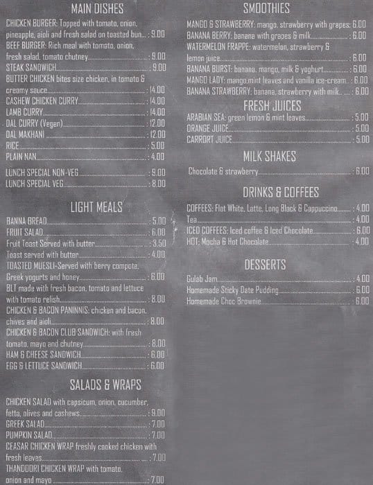 Aylanto Cafe and Restaurant Menu - Urbanspoon/Zomato