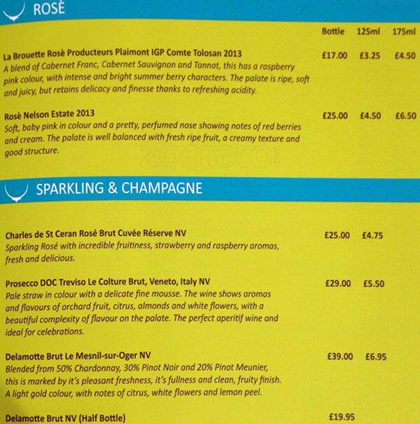 Menu at Ten Hill Place Hotel pub & bar, Edinburgh