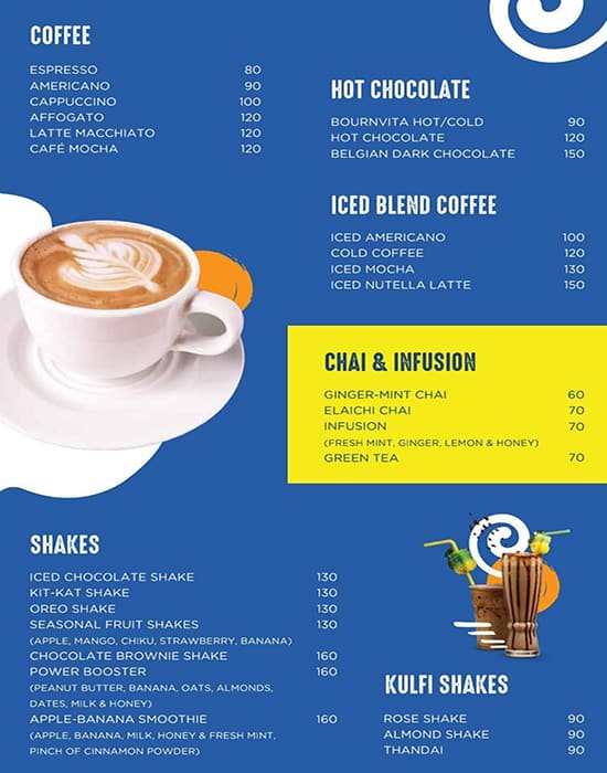 Menu at Arrow Cafe, Ahmedabad, Flat 304