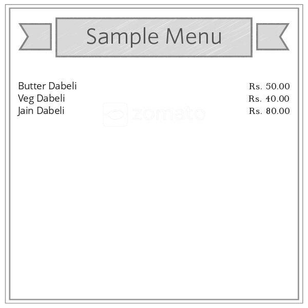 Menu of Patel Dabeli, Borivali West, Mumbai