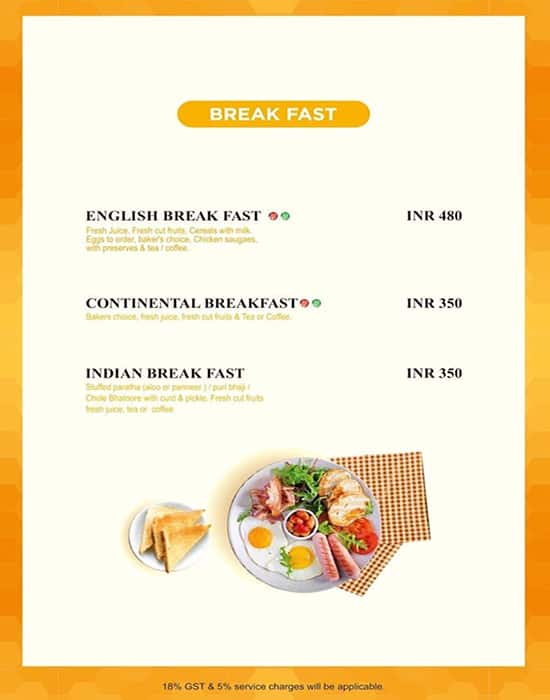 Menu of Honeycomb Restaurant By Coral Reef Hotel & Resort, Port Blair ...