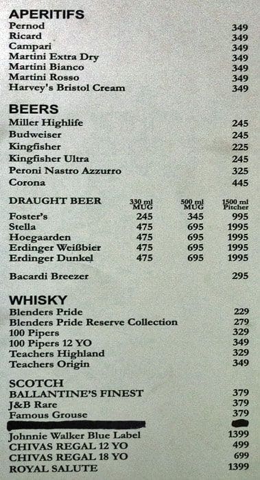 Brix Menu, Menu for Brix, DLF Cyber City, Gurgaon - Zomato