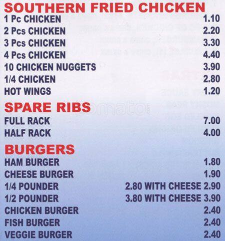 Menu at Blue Anchor Fish & Chips fast food, London