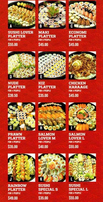 Sushi Star Menu, Menu for Sushi Star, CBD, Sydney - Urbanspoon/Zomato