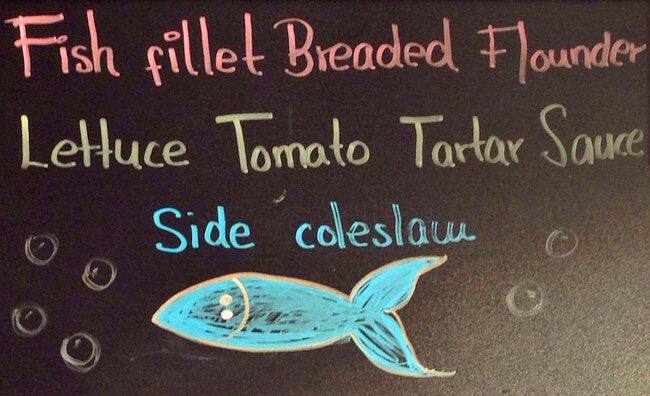 Menu at Bingo Deli restaurant, New York City, 77 Pearl St #6