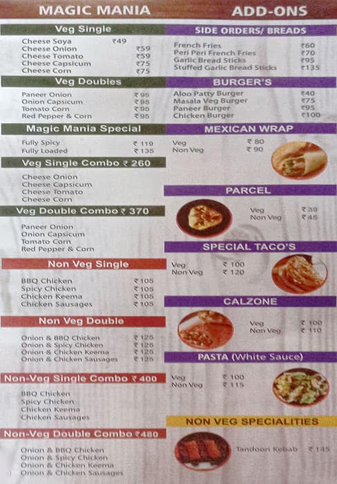 Menu at Rominus Pizza And Burger, Kota, showroom no