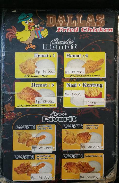 Menu at Oto Bento restaurant, Jakarta, Mangga Dua Square Lantai B 1