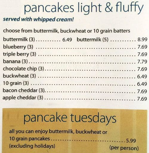 Menu at Golden Griddle Family Restaurant, Toronto, Dundas St W