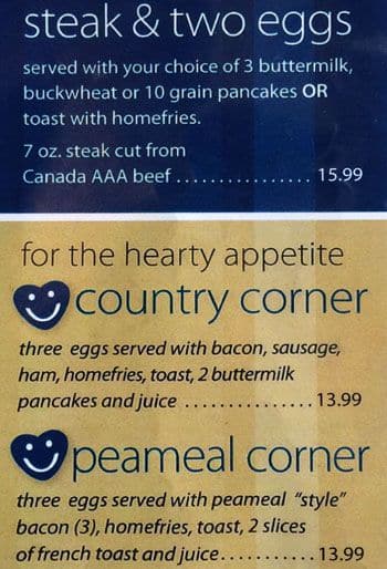Menu at Golden Griddle Family Restaurant, Toronto, 146 Laird Dr